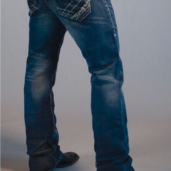 Jeans | Mens Westernstyle Denim Jeans B Tuff Torque Bootcut Jeans 32x ...